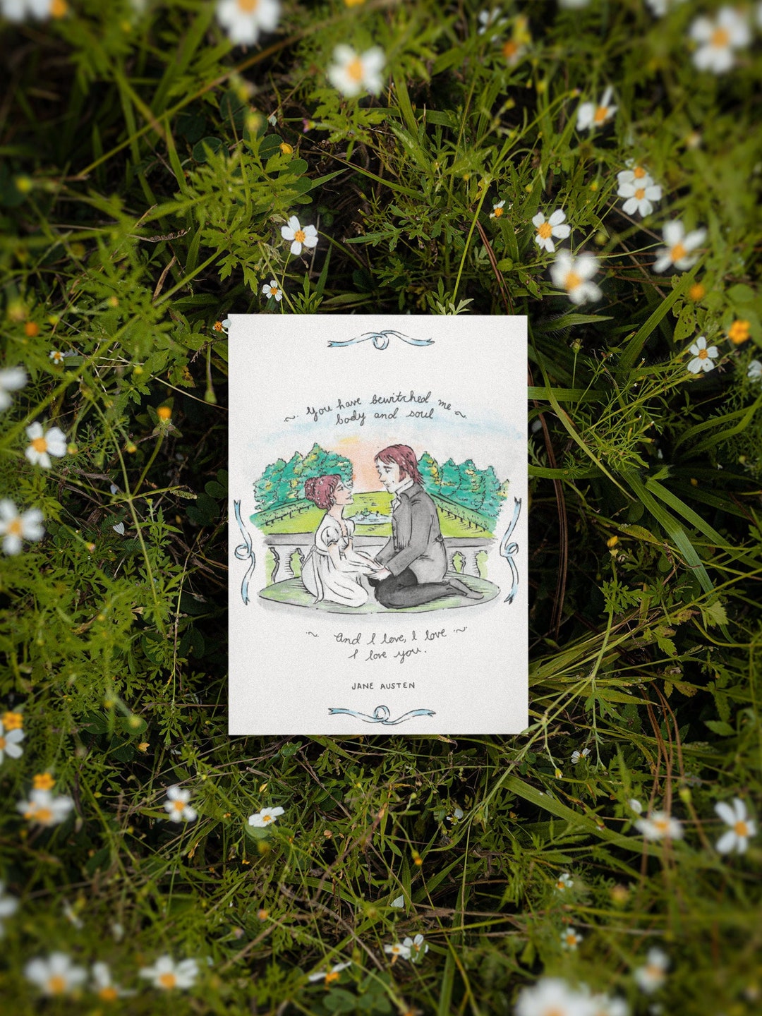 You Have Bewitched Me Body and Soul Watercolor Quote Print, Pride and ...