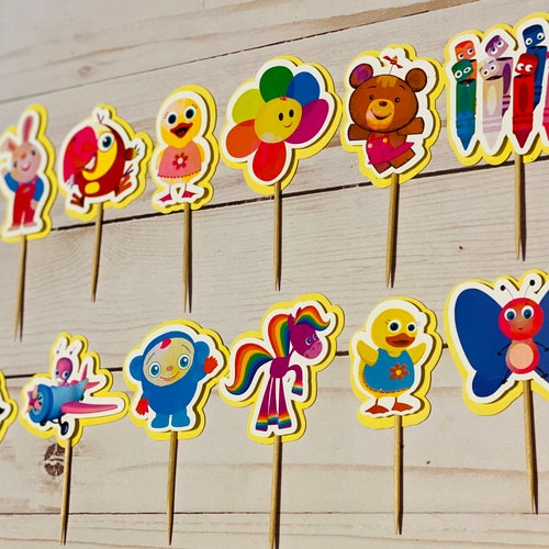 Babyfirst TV Birthday Party Personalized Cupcake Toppers | Etsy