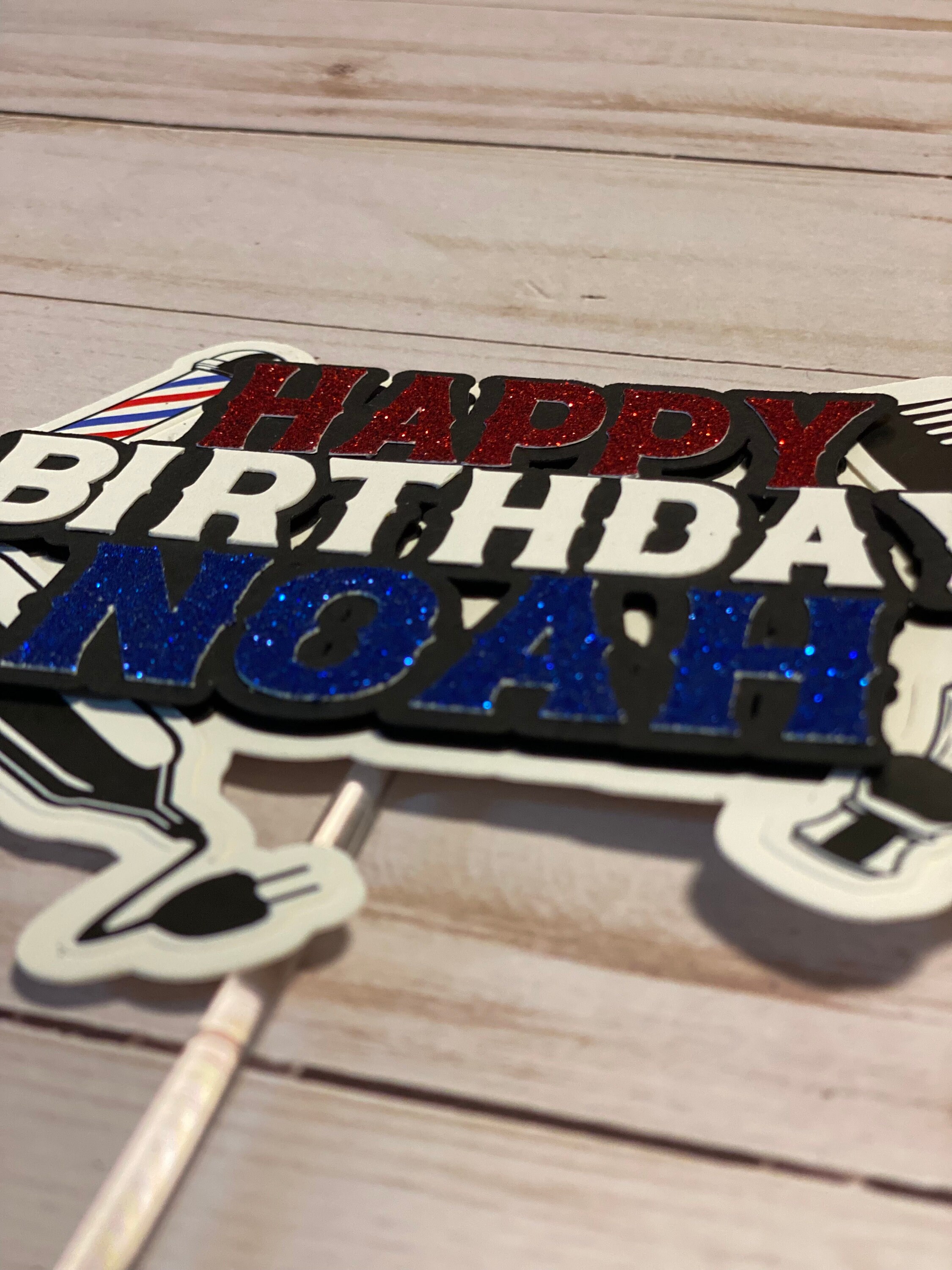 Personalized Barber Cake Topper | Barber Birthday Cake Topper | Barber ...
