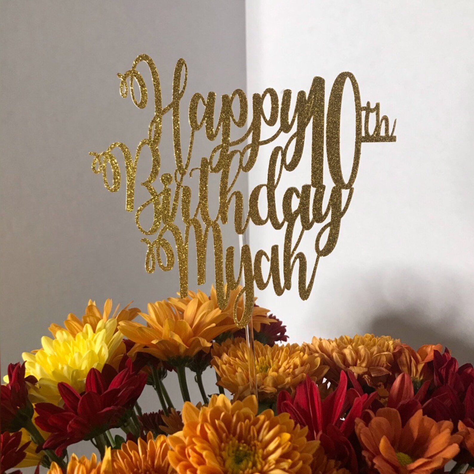 11th Birthday, Cake Topper, Any Name or Age, Happy Birthday, 1st 2,3,4 ...