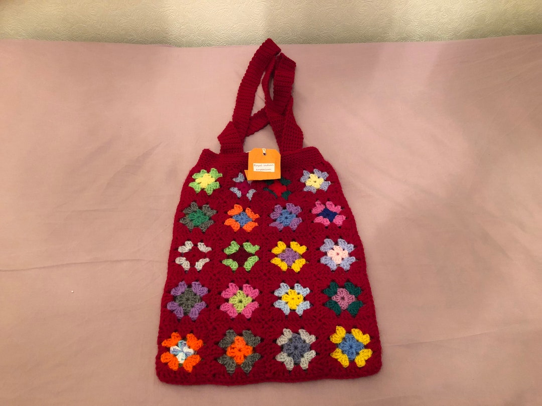 Red Woolen Bag - Etsy