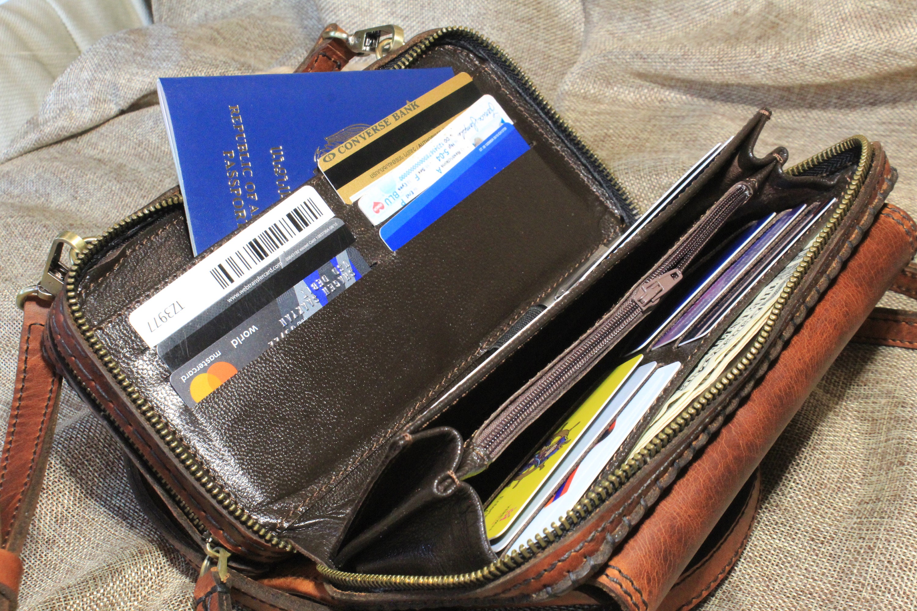 Crossbody Clutch Walletcrossbody Bagdouble Zipper - Etsy