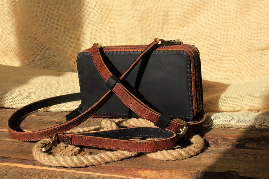 Crossbody Wallet With Strap,leather Crossbody Bag,clutch Wallet ...