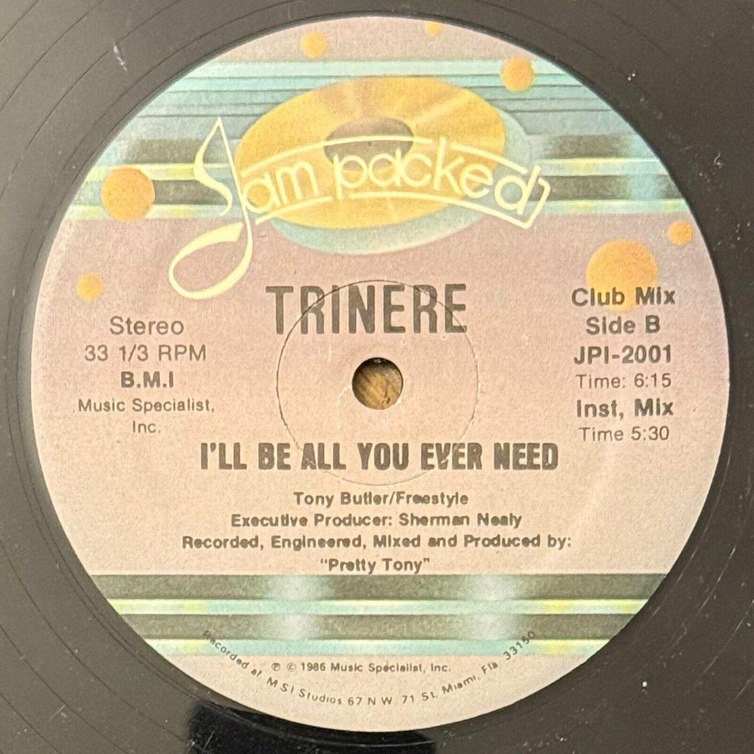 Trinere I'll Be All You Ever Need 1986 Vinyl Record 12 Freestyle - Etsy