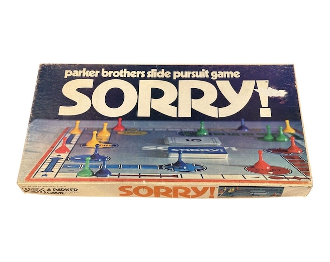 Vintage 1972 SORRY! Board Game Parker Brothers Original - Etsy