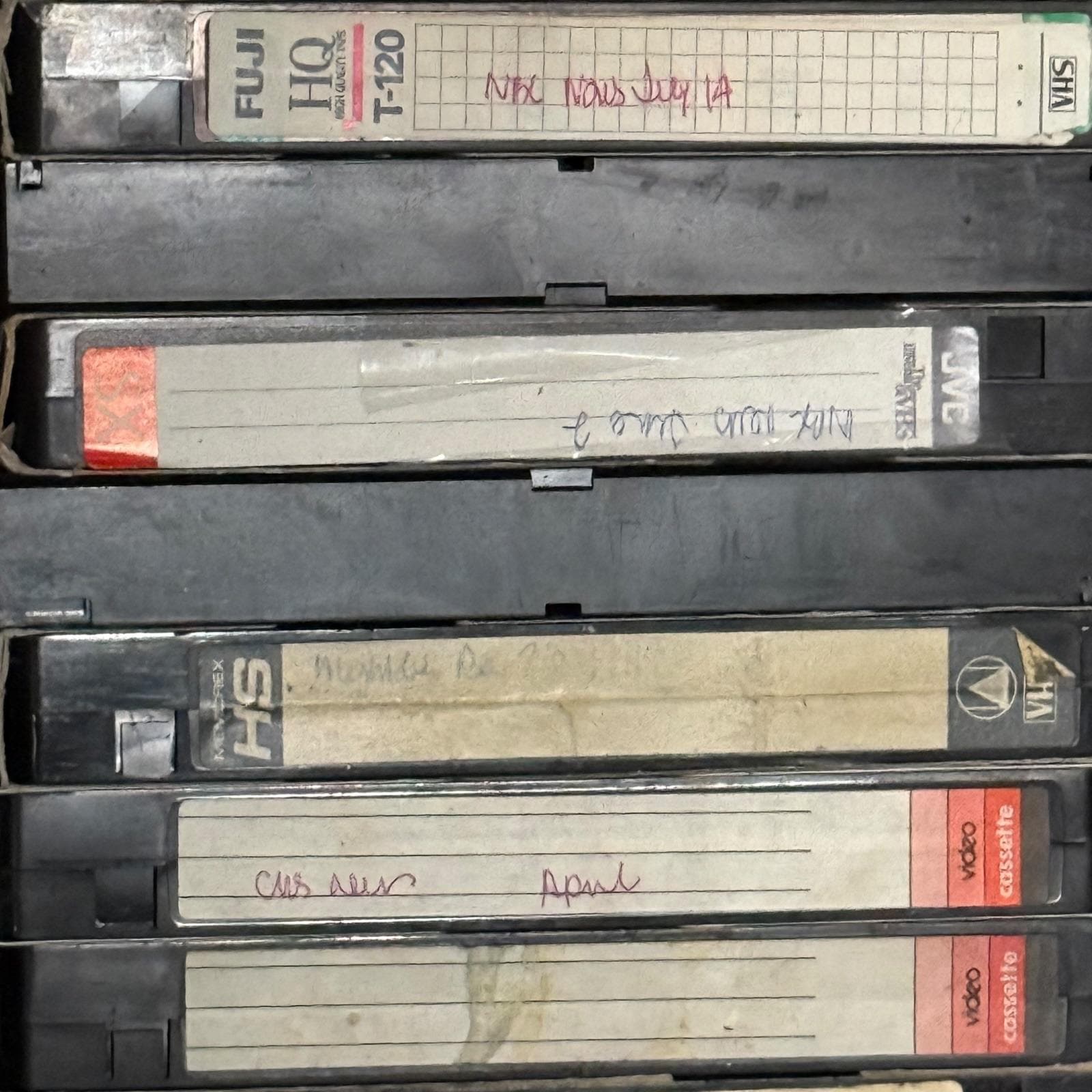 Vintage VHS Tapes – Home Recordings of News, Sports, Movies – Mixed ...