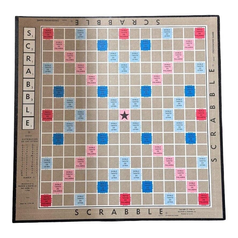 Vintage Scrabble Board Game Lot – 1976 & 1968 Selchow Righter Editions ...