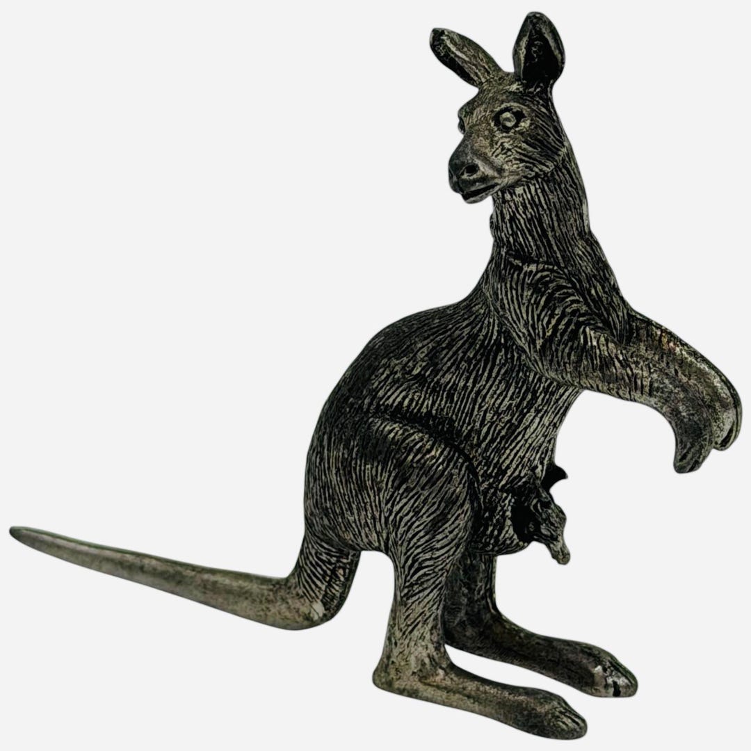 Kangaroo Joey Metal Figurine Statue Australian Outback Decor ...
