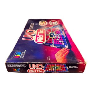 UNO Wild Tiles Board Game International Games 1982 Vintage - Etsy