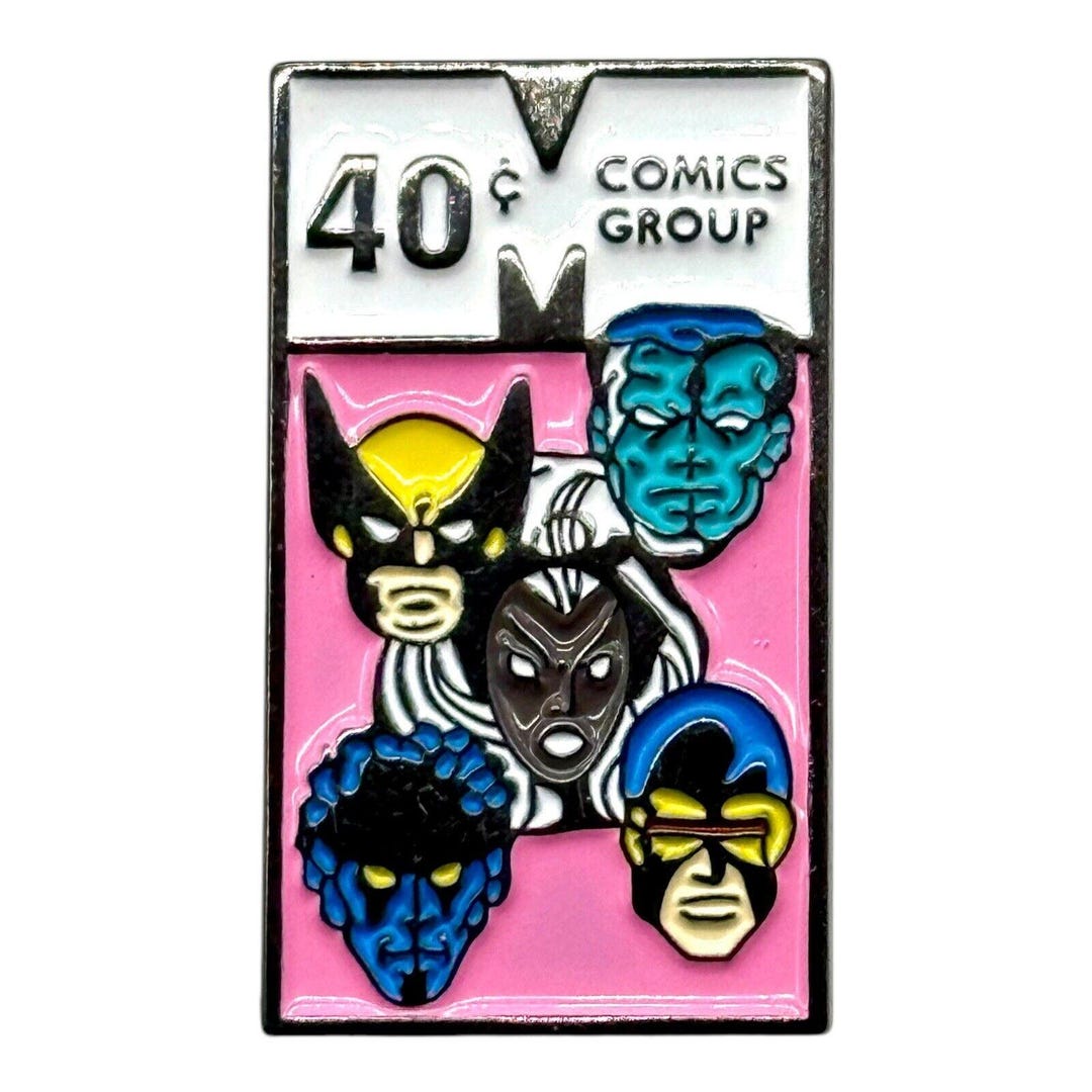 Marvel Comics Group Superheroes Cartoon Retro X-men Enamel Lapel Pin - Etsy