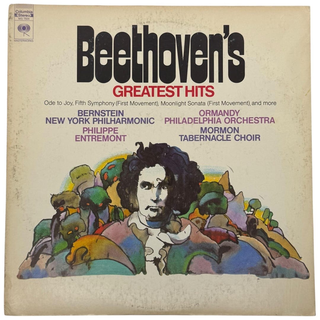 Beethovens Greatest Hits Vinyl Record Columbia Masterworks 7504 ...