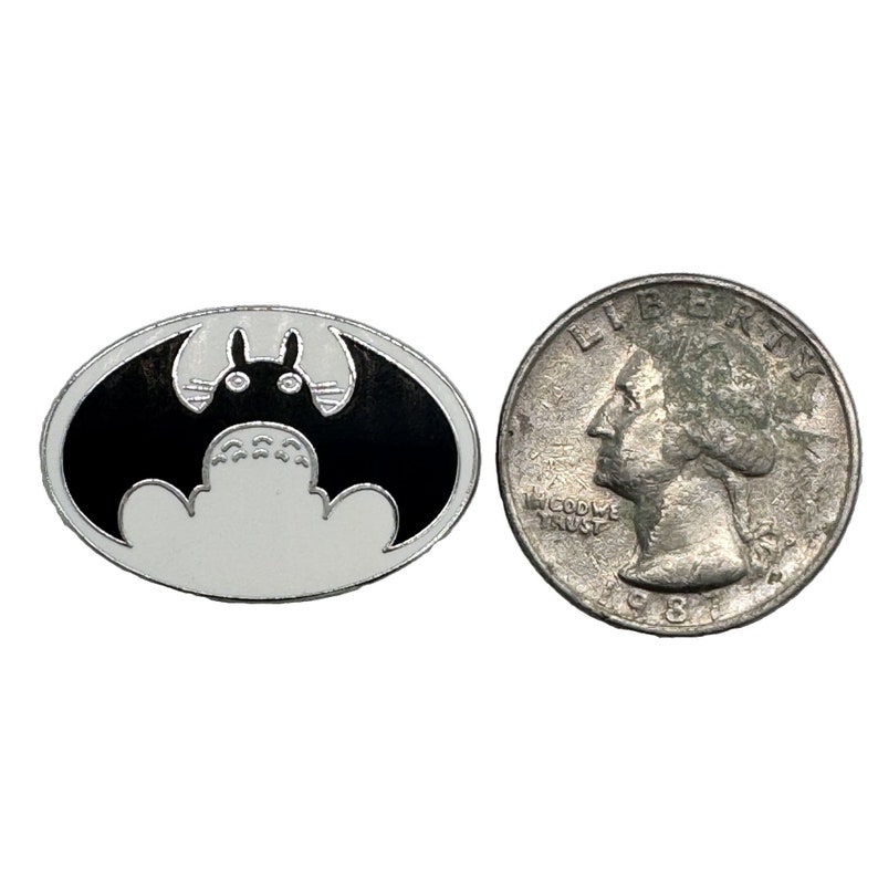Totoro X Batman Mashup Logo Enamel Pin - Etsy