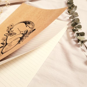 Cahier de notes COCON / kraft, notebook, doula, uterus, grossesse ...