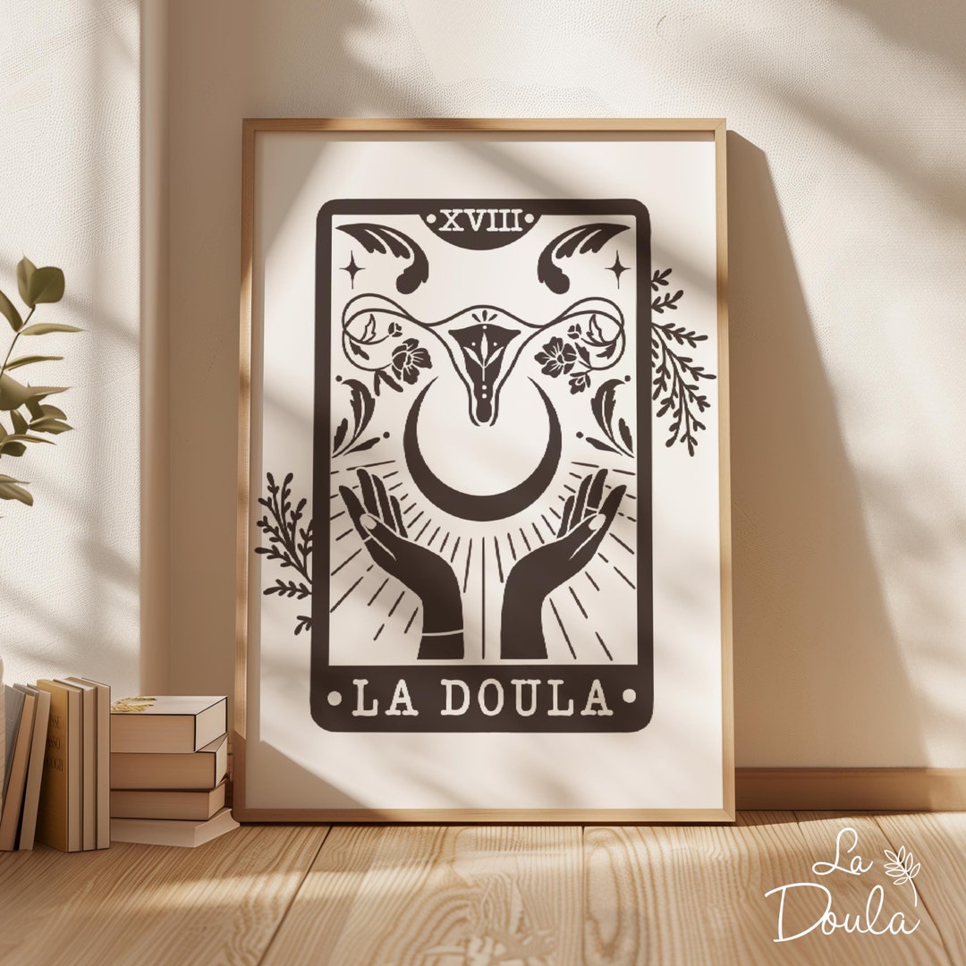 POSTER; POSTER; the Monochrome DOULA / Hospital, Woman, Midwife, Birth ...