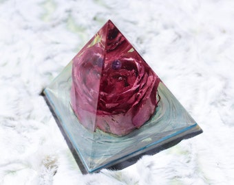 Rose Resin Pyramid - Etsy
