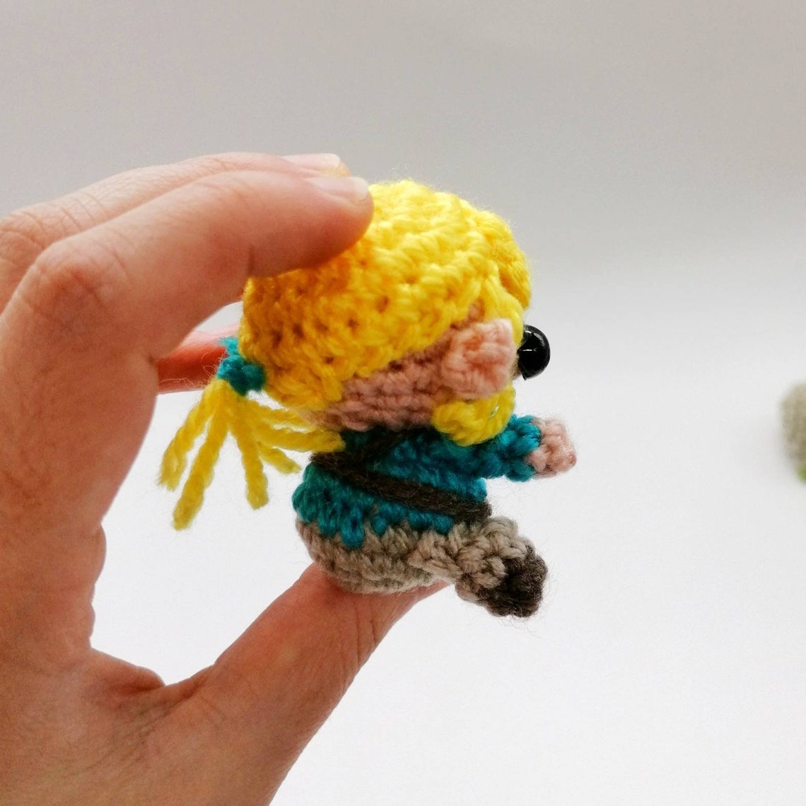 Link and Zelda Amigurumi plush Keychain from breath of the | Etsy