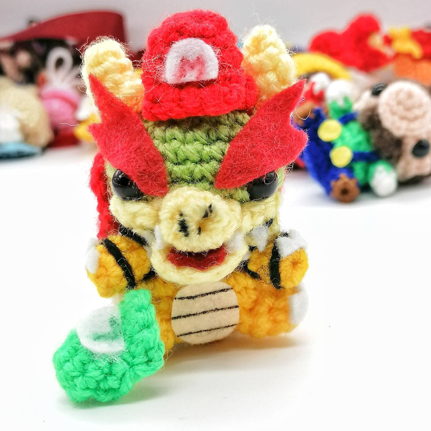 Mario and Luigi custom plush Keychain Mario all star 3d inspired ...