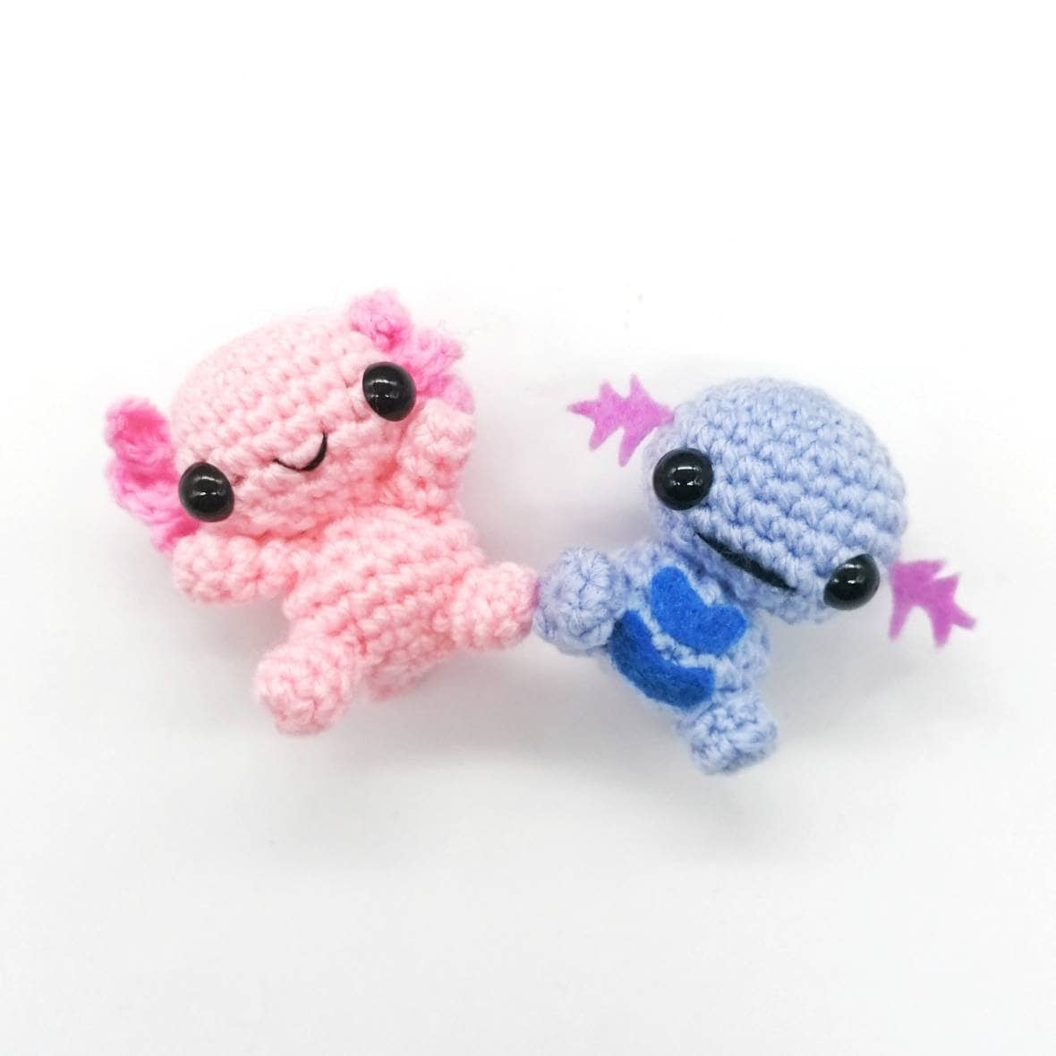Axolotl and Wooper Tiny Plush Keychain From Pokemon Axolotl | Etsy UK