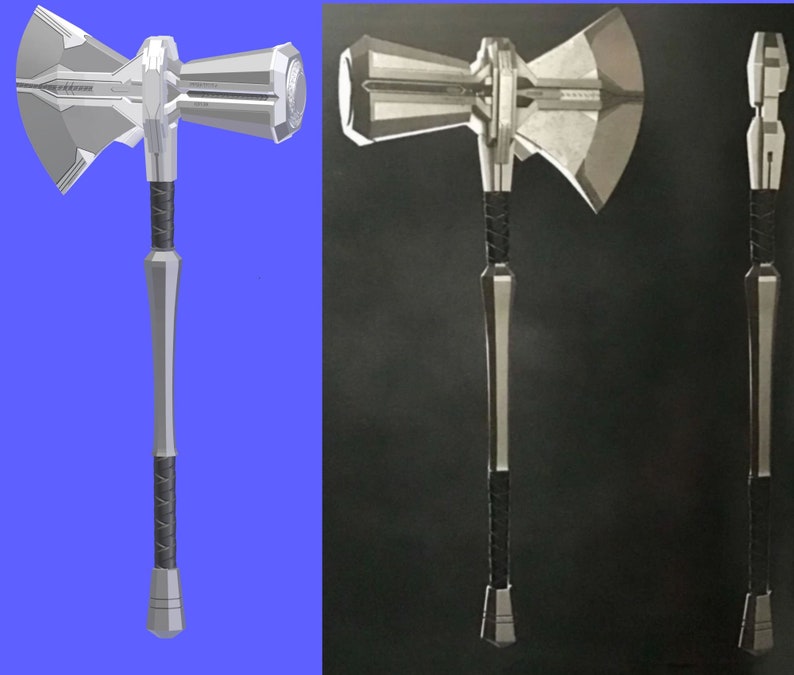 Thor Axe Stormbreaker 3D model DIGITAL FILES ONLY 2 Handles | Etsy