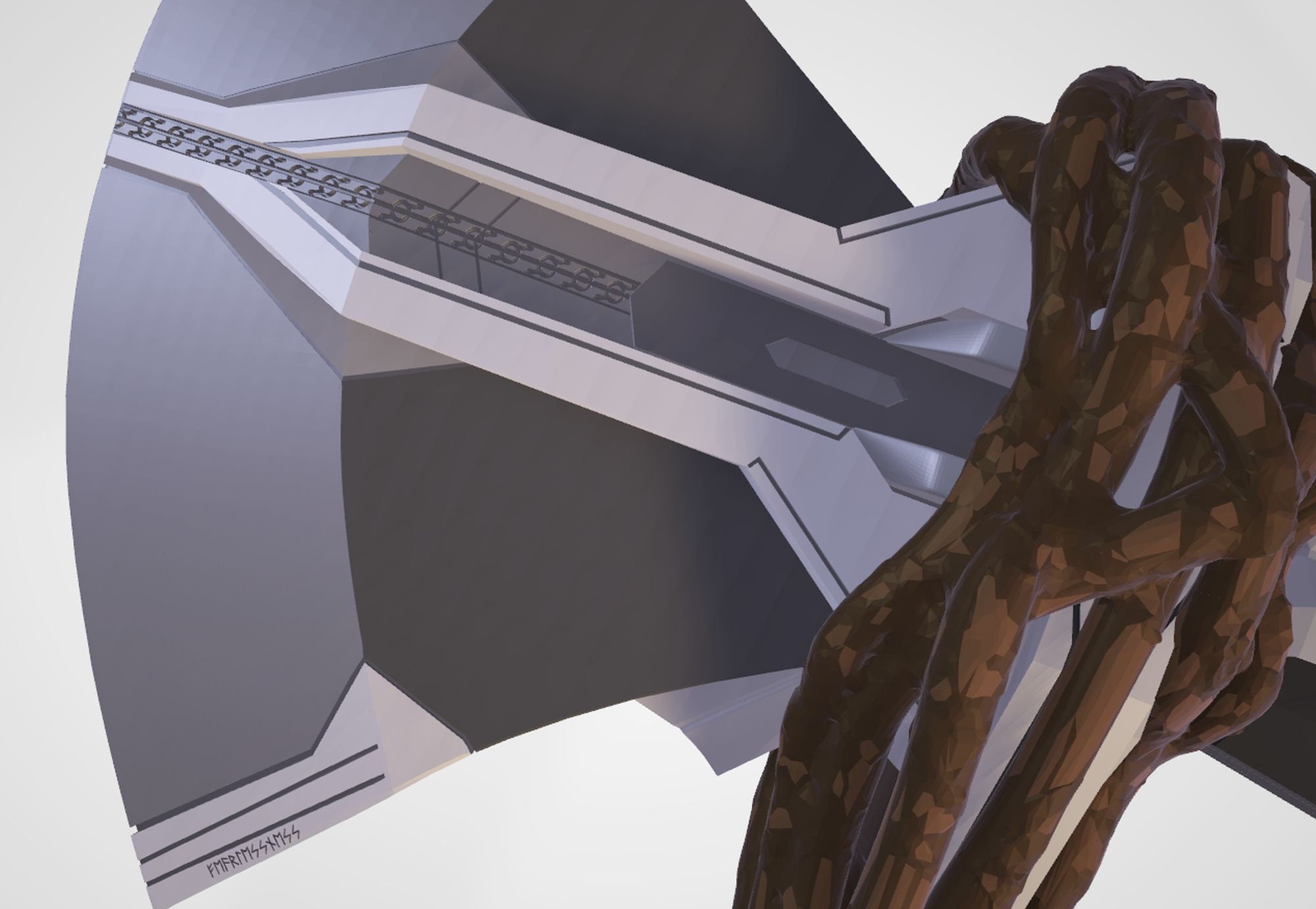 Thor Axe Stormbreaker 3D Model (DIGITAL FILES ONLY) Groot Arm Version ...