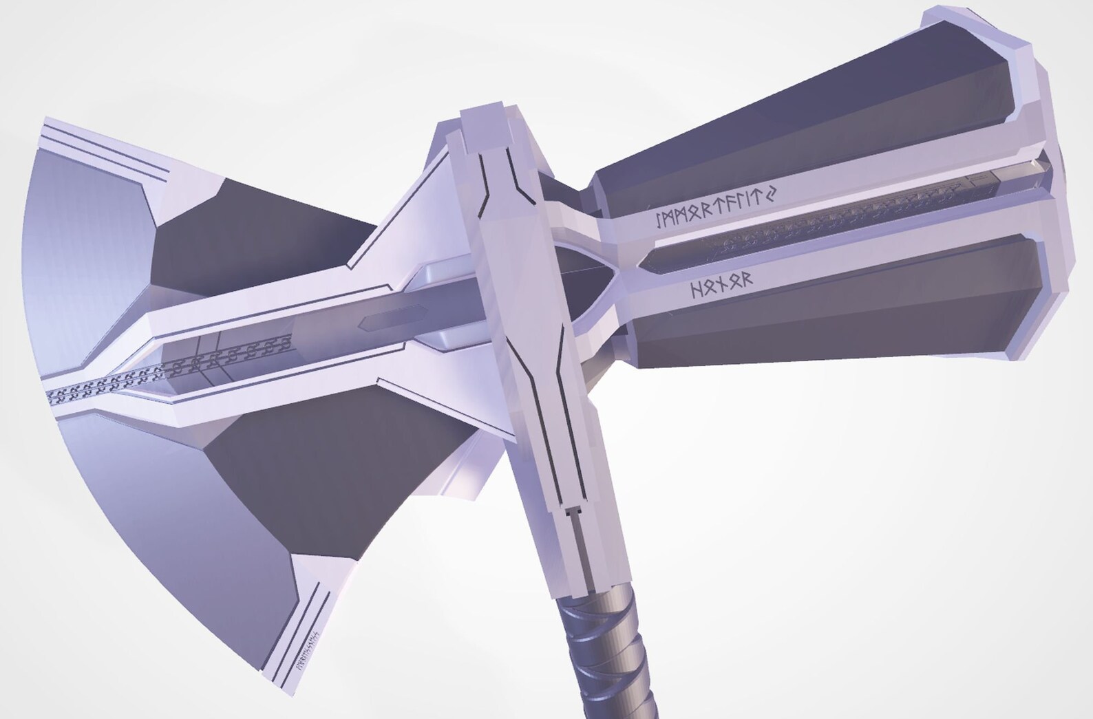 Thor Axe Stormbreaker With Asgardian Handle 3D Model DIGITAL - Etsy