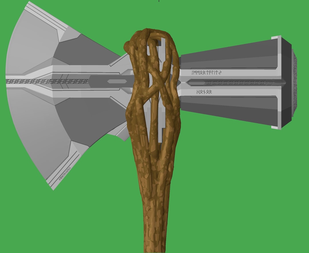 Thor Axe Stormbreaker 3D Model (DIGITAL FILES ONLY) Groot Arm Version ...