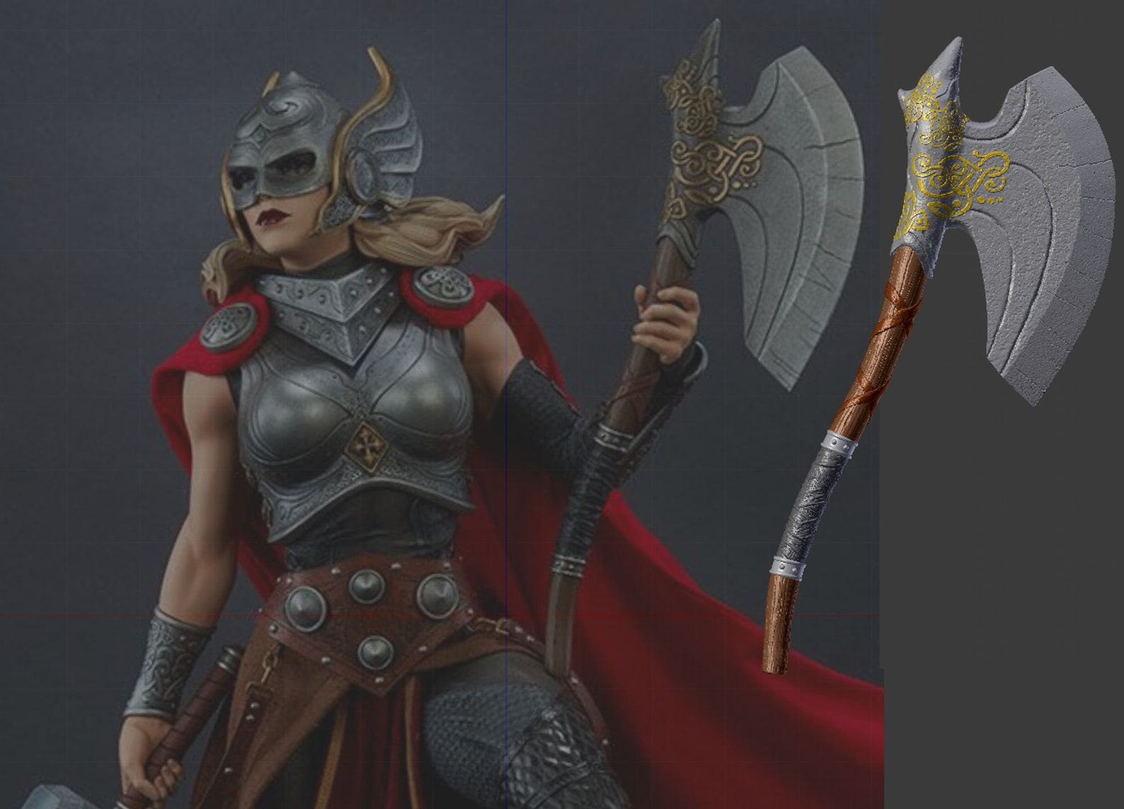 Jarnbjorn - Based on Jane Foster Thor Statue (3D FILES ONLY) - Etsy