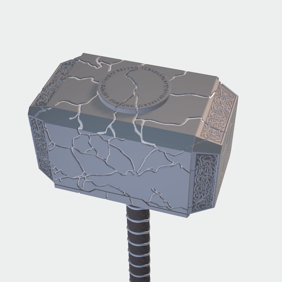 Mighty Thor MCU Mjolnir Undamaged and Cracked 3D FILES ONLY - Etsy