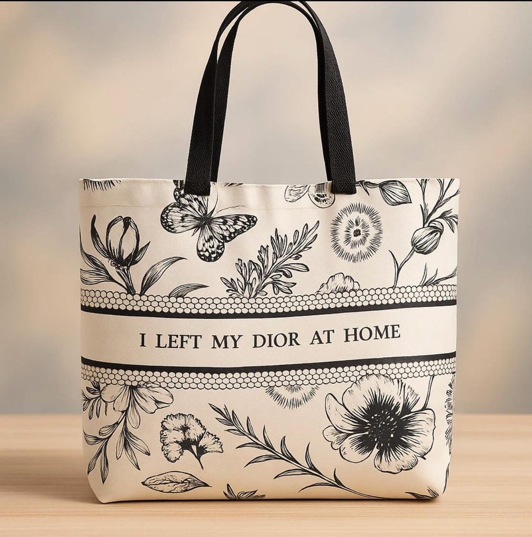 Not My Dior” Funny Reusable Tote Bag for Everyday Chic” - Etsy