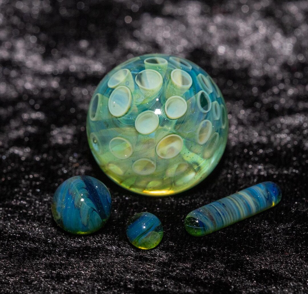 Matching Honeycomb Marble Set (4 Piece) | Slurper Set | Mini Marbles ...