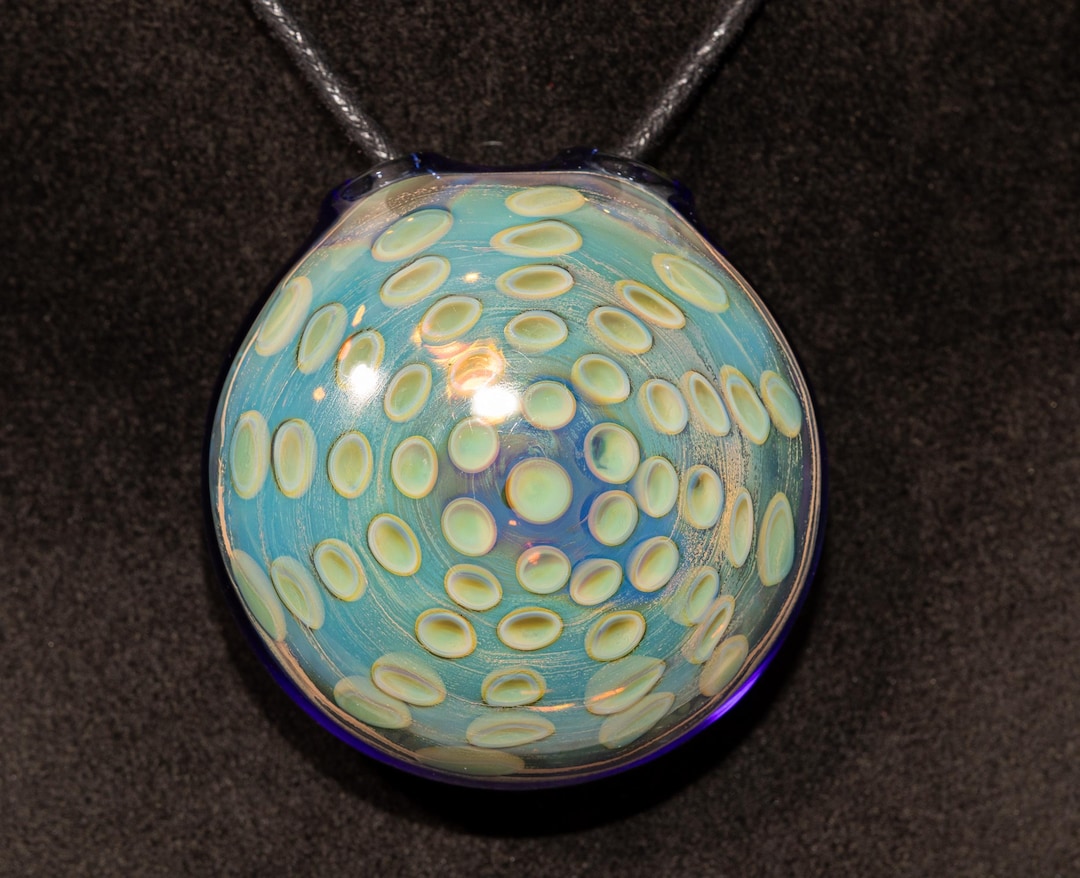 Honeycomb Glass Nebula Pendant: Blown Borosilicate Galaxy Art - Etsy