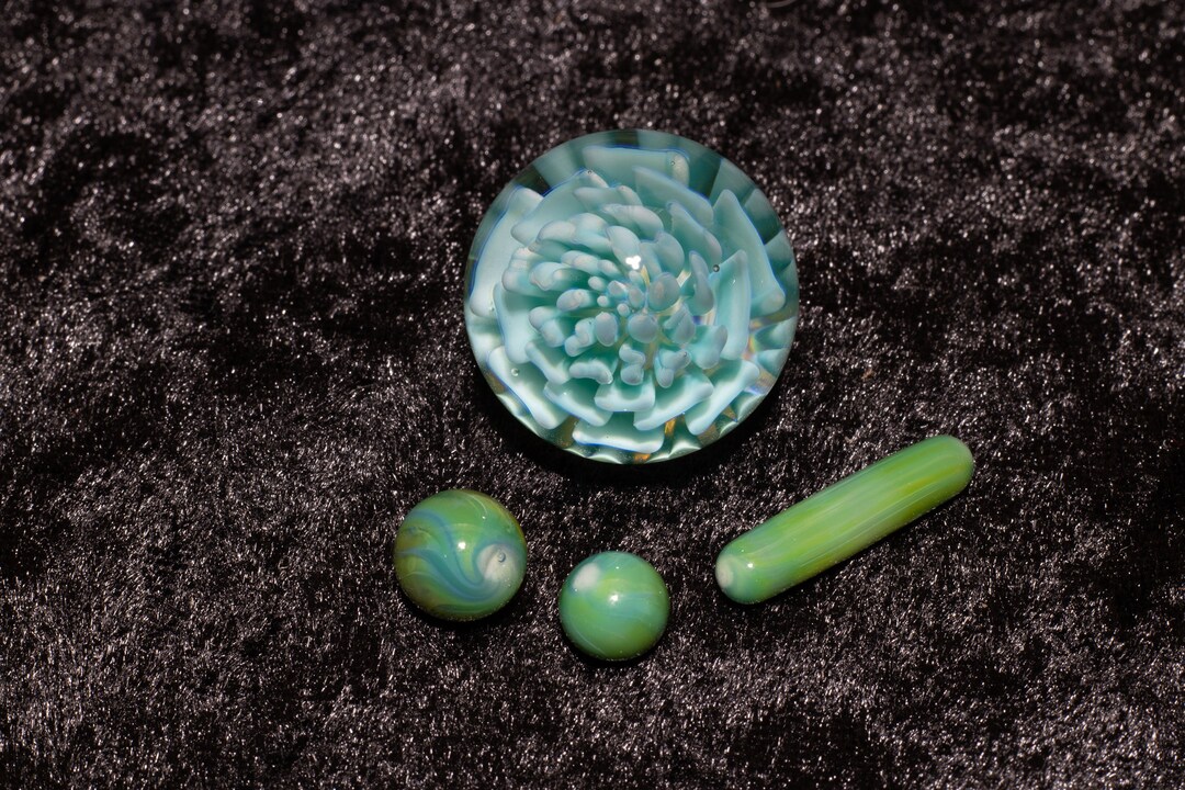Flower Implosion Marble Set Slurper Set Mini Marbles Pearls Pillar ...