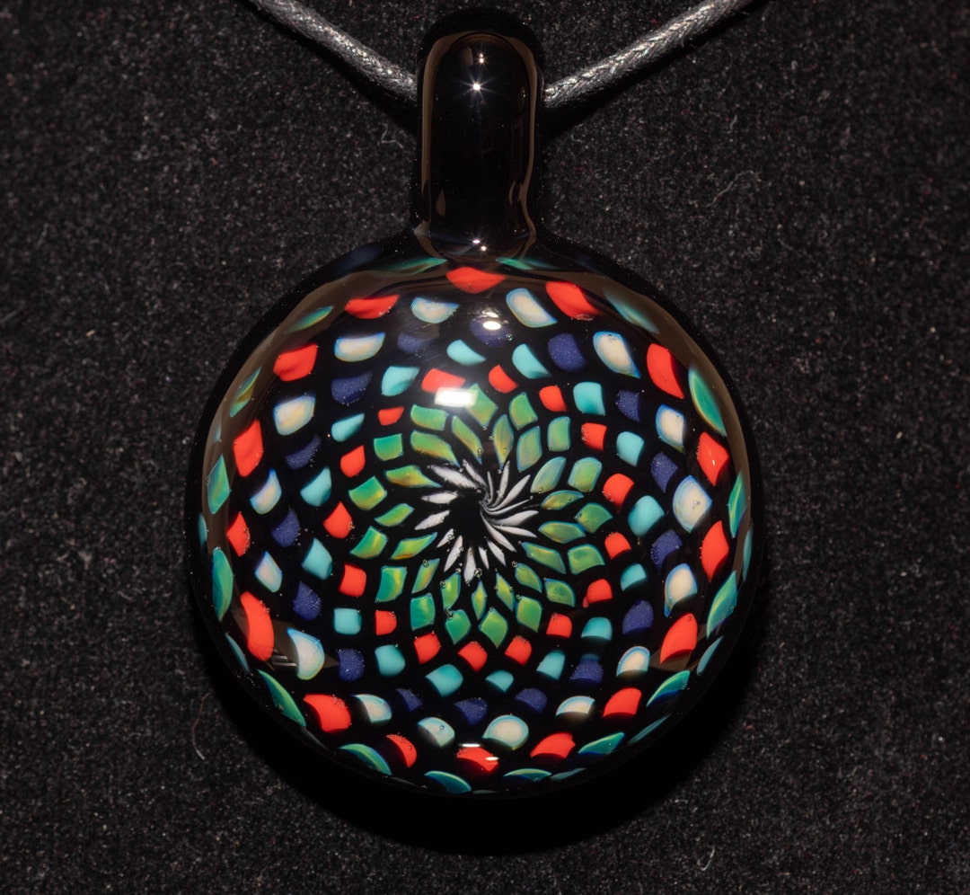 Fillacello Pendant | Floral Jewelry Geometric Necklace | Multicolored ...