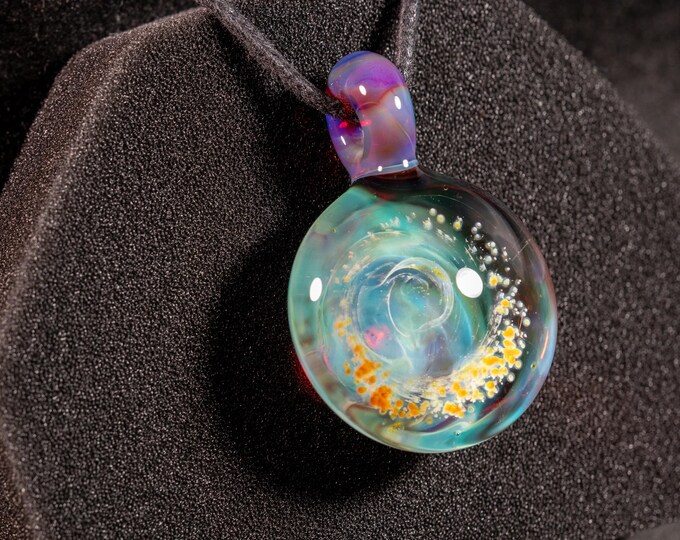 Spiral Galaxy Glass Pendant | Space Necklace Nasa Nebula | Sci-fi ...