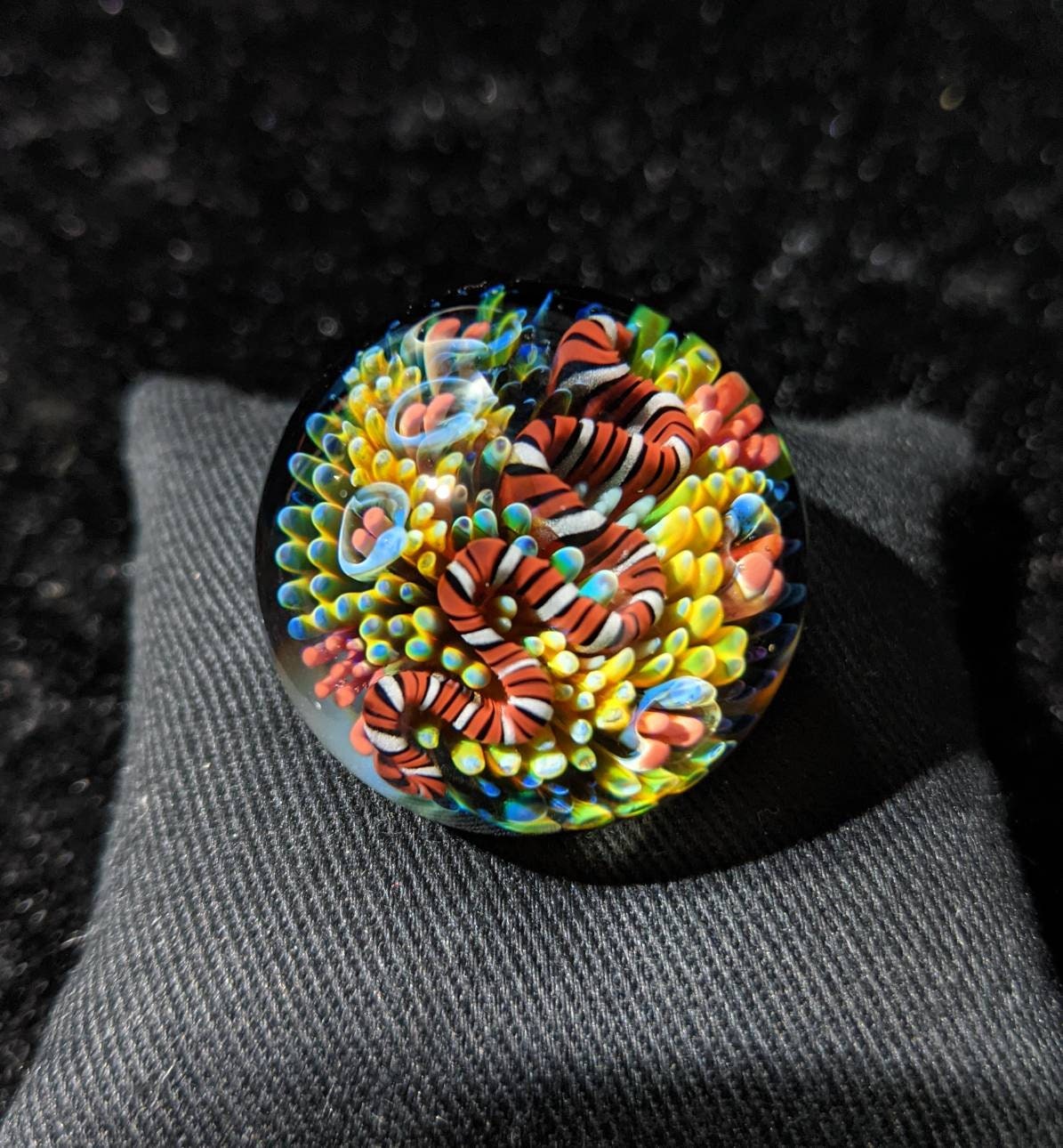 Art Objects Coral reef marble blue marbles sea glass ocean pearls pill ...