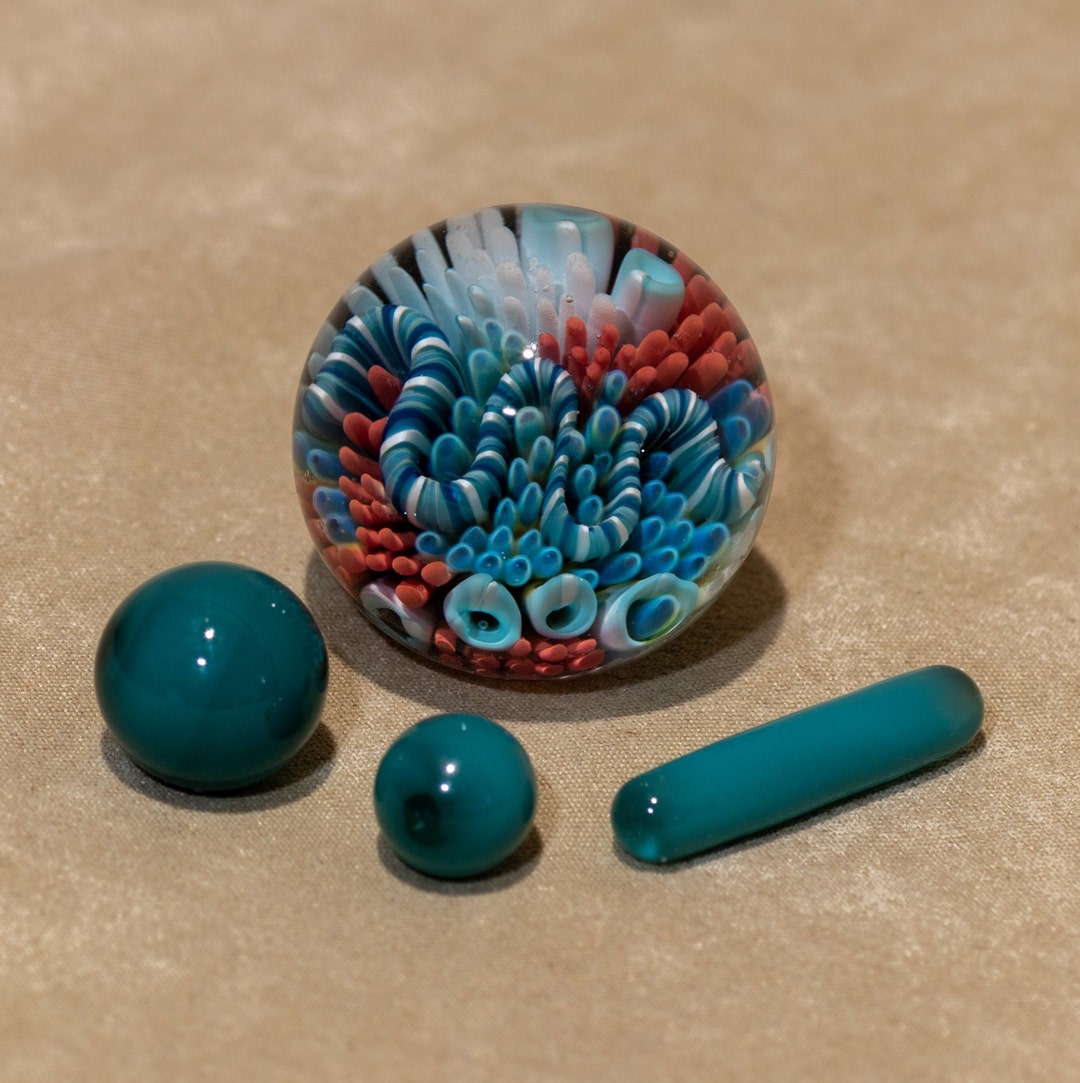 Coral Reef Marble Set Slurper Set Mini Marbles Glass Pearls Pillar Sea ...