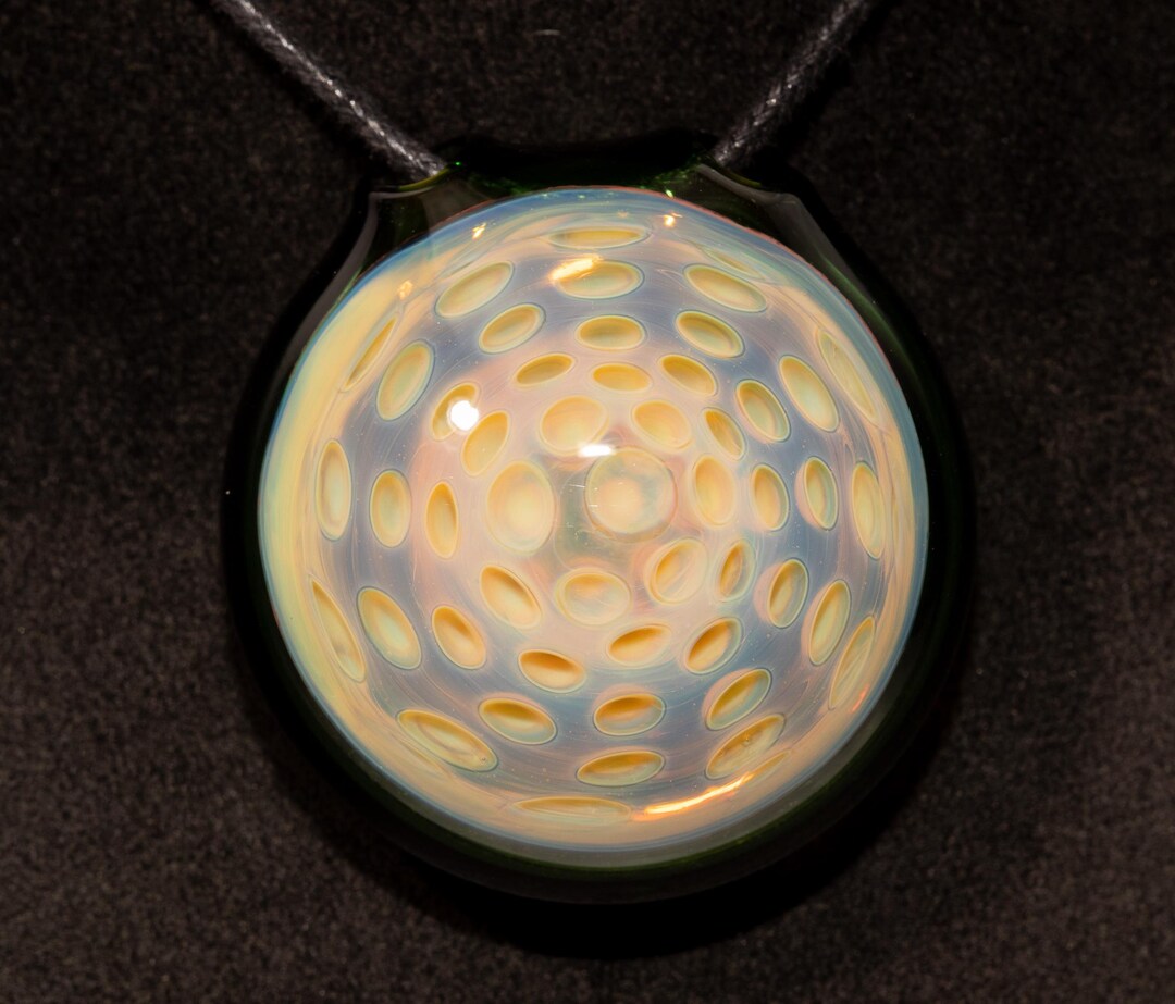 Honeycomb Glass Nebula Pendant: Blown Borosilicate Galaxy Art - Etsy