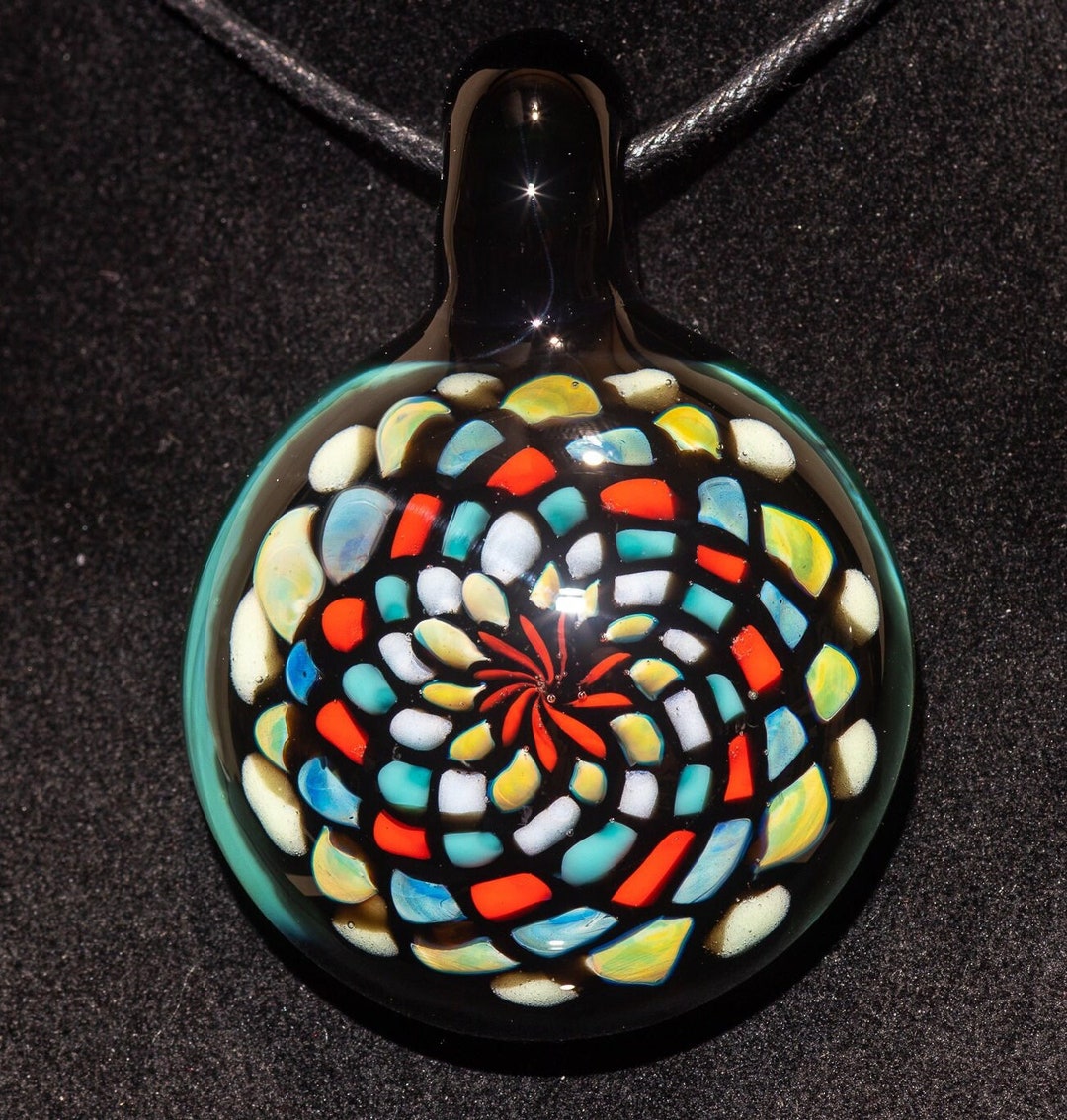 Fillacello Pendant | Floral Jewelry Geometric Necklace | Multicolored ...