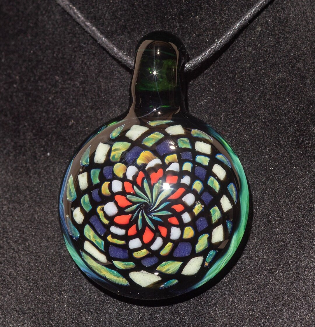 Fillacello Pendant Floral Jewelry Geometric Necklace Multicolored ...