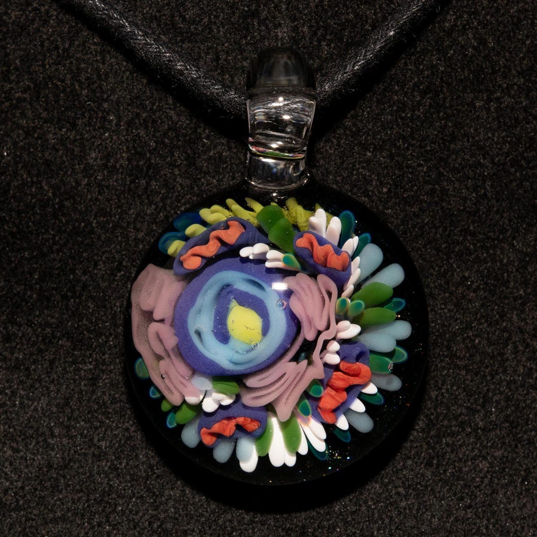 Handmade Animal Cell Glass Pendant | Borosilicate Biology Jewelry ...