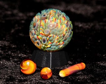 Coral Reef Marble Set | Slurper Set | Mini Marbles Glass Pearls Pillar ...