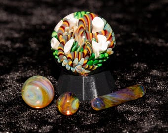 Coral Reef Marble Set | Slurper Set | Mini Marbles Glass Pearls Pillar ...