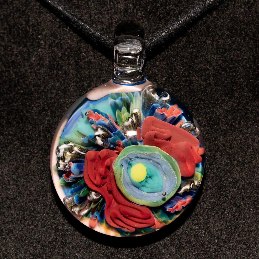 Handmade Animal Cell Glass Pendant | Borosilicate Biology Jewelry ...