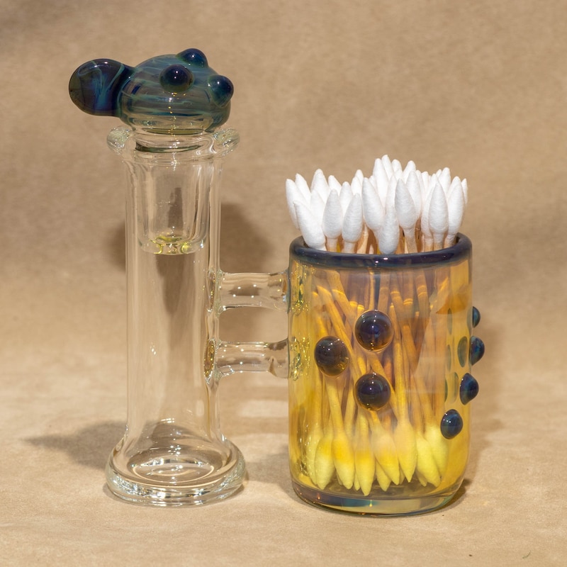Qtip Jar - Etsy