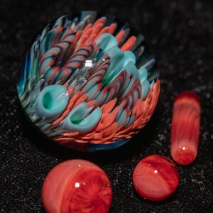 Coral Reef Marble Set Slurper Set Mini Marbles Glass Pearls Pillar Sea ...
