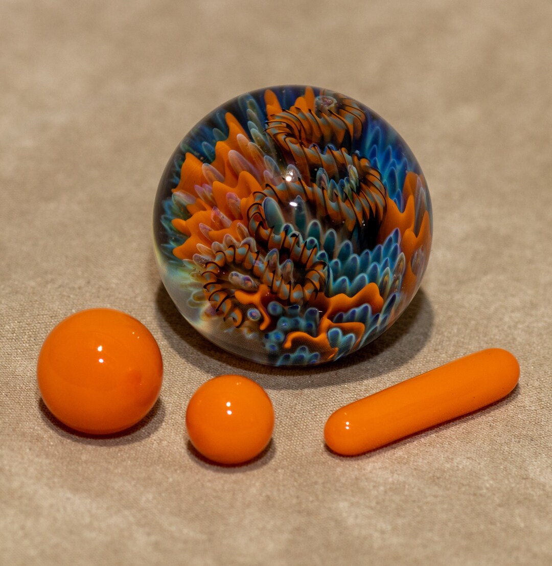 Coral Reef Marble Set Slurper Set Mini Marbles Glass Pearls Pillar Sea ...