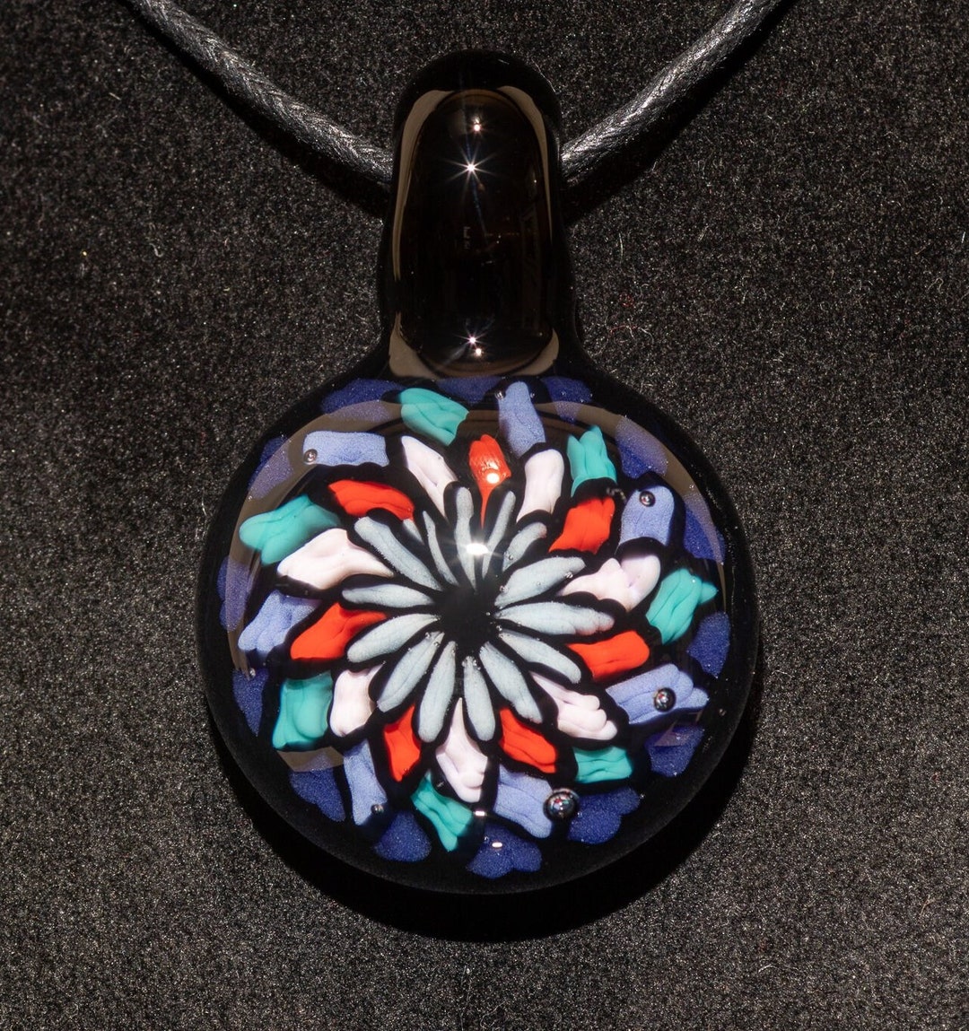 Fillacello Pendant | Floral Jewelry Geometric Necklace | Multicolored ...