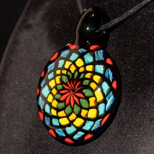 Fillacello Pendant Floral Jewelry Geometric Necklace Multicolored ...
