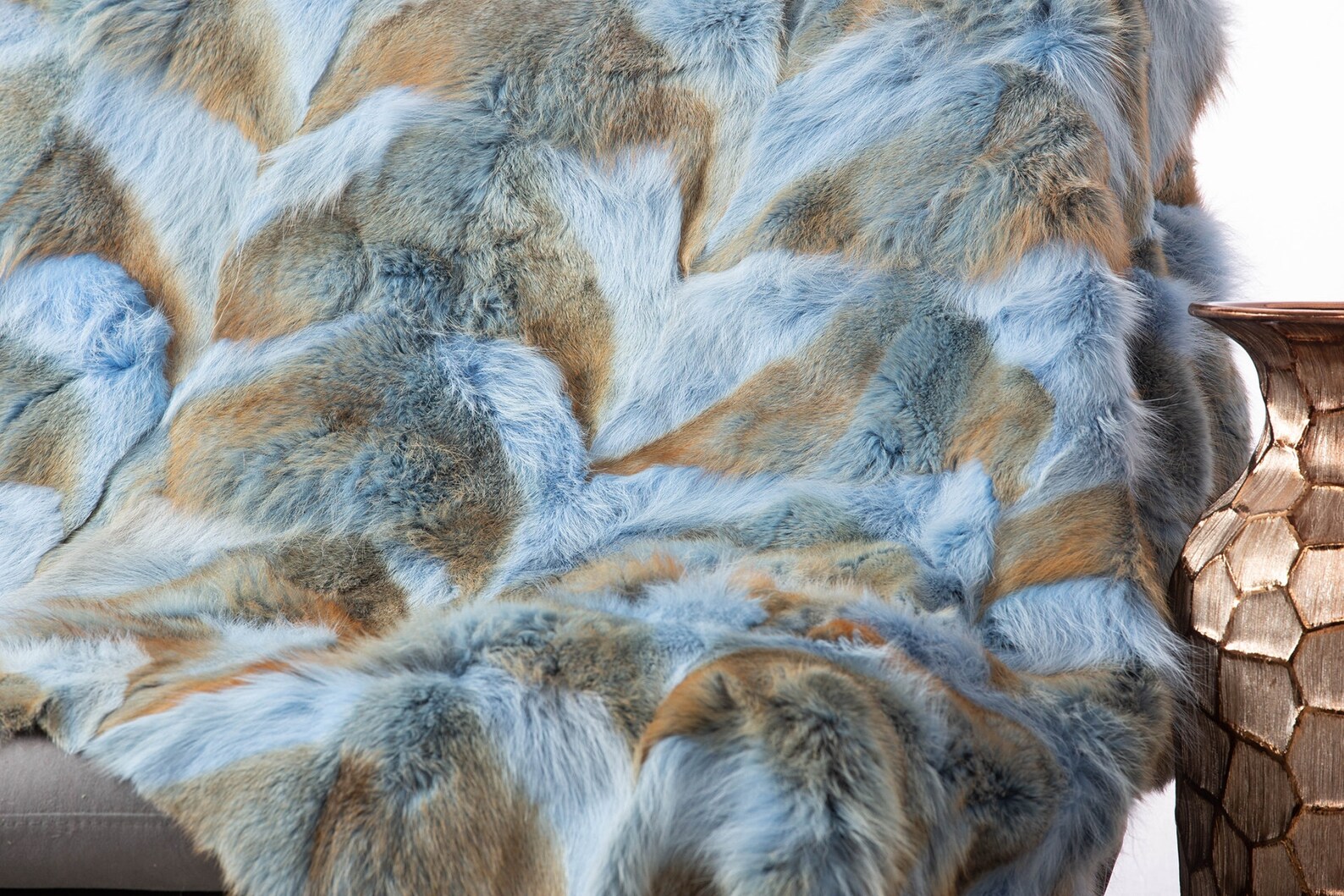 Real COYOTE Fur Throw Fur Warmer Fur Comforter Fur Rug - Etsy