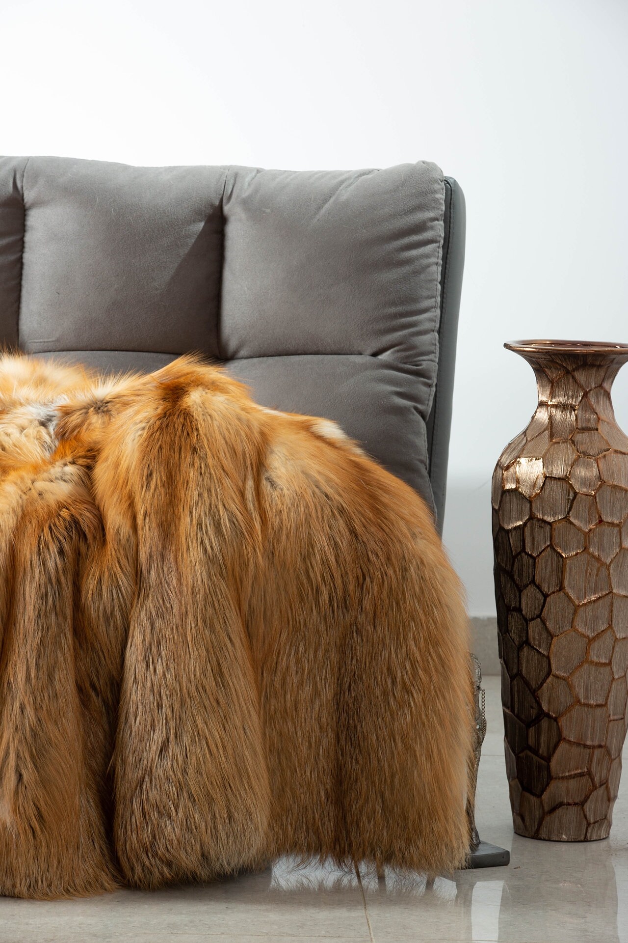 5stars Full Skin REAL FOX FUR Throwfur Comforterfur - Etsy